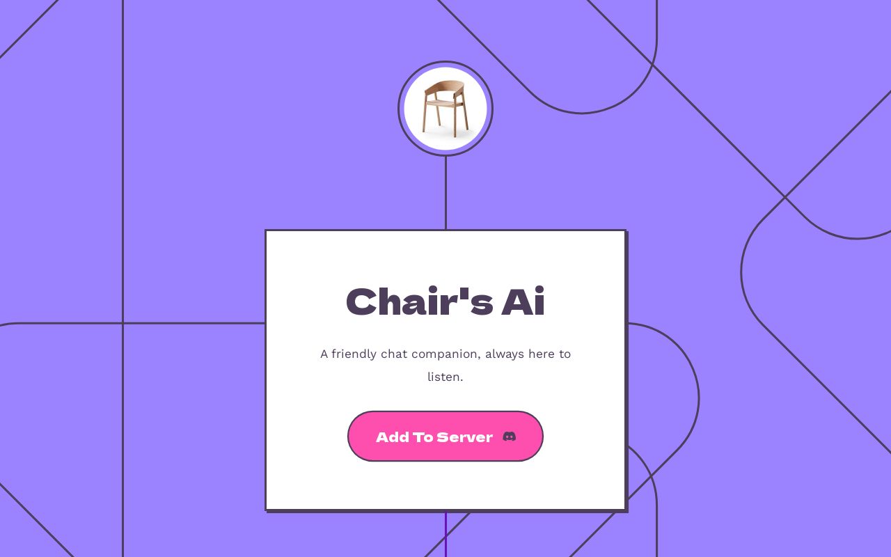 Chair AI: Interactive Discord Chatbot.